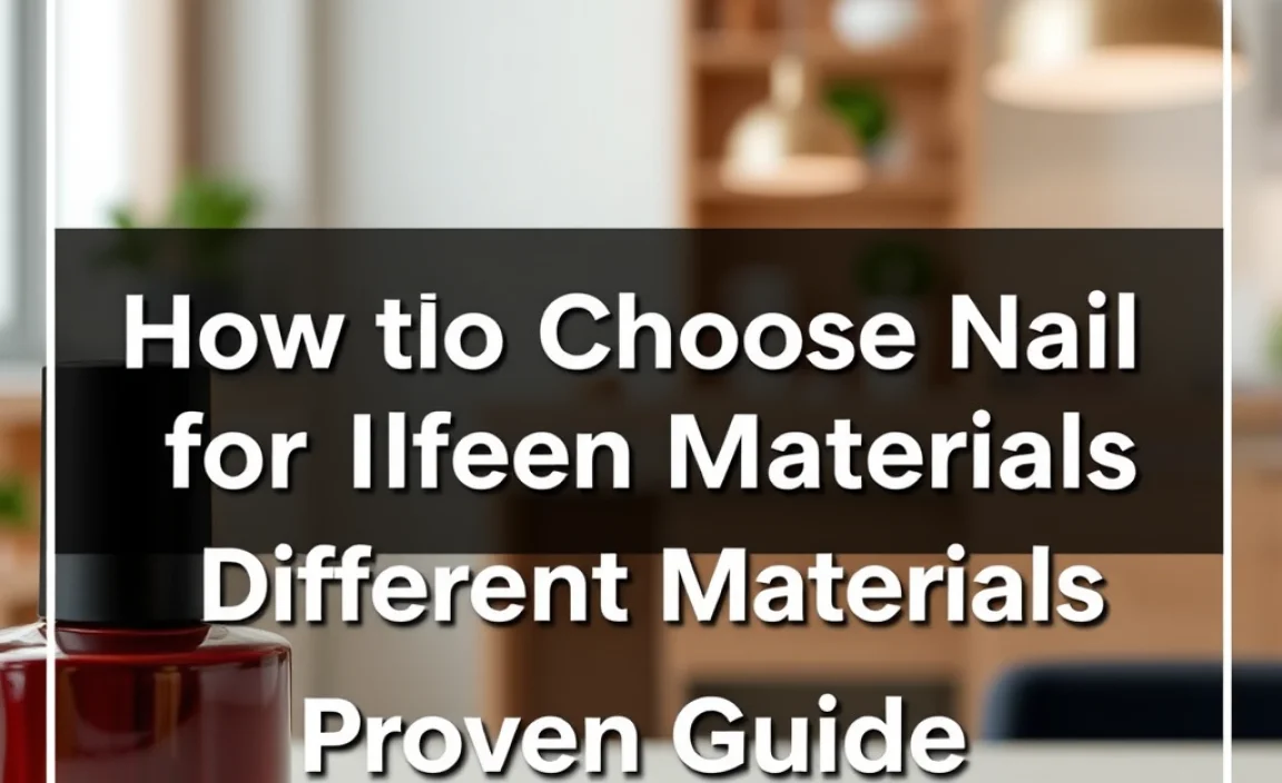 How to Choose Nails for Different Materials: Proven Guide - Nailer Guy