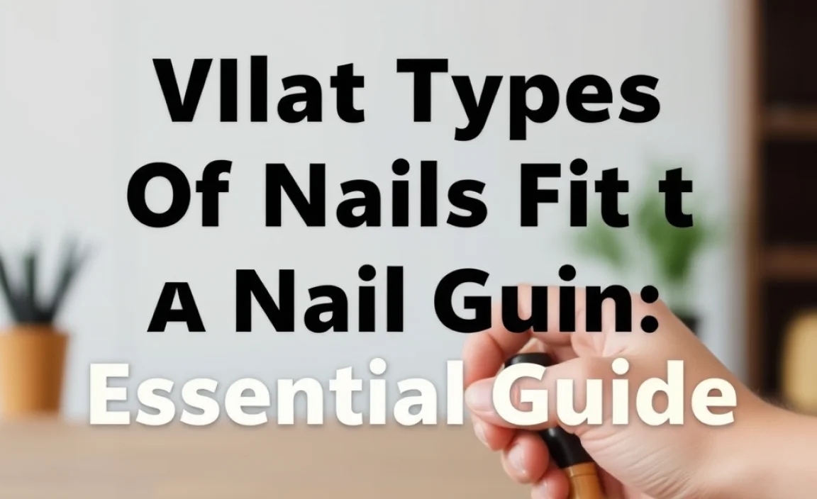 What Types Of Nails Fit A Nail Gun: Essential Guide - Nailer Guy