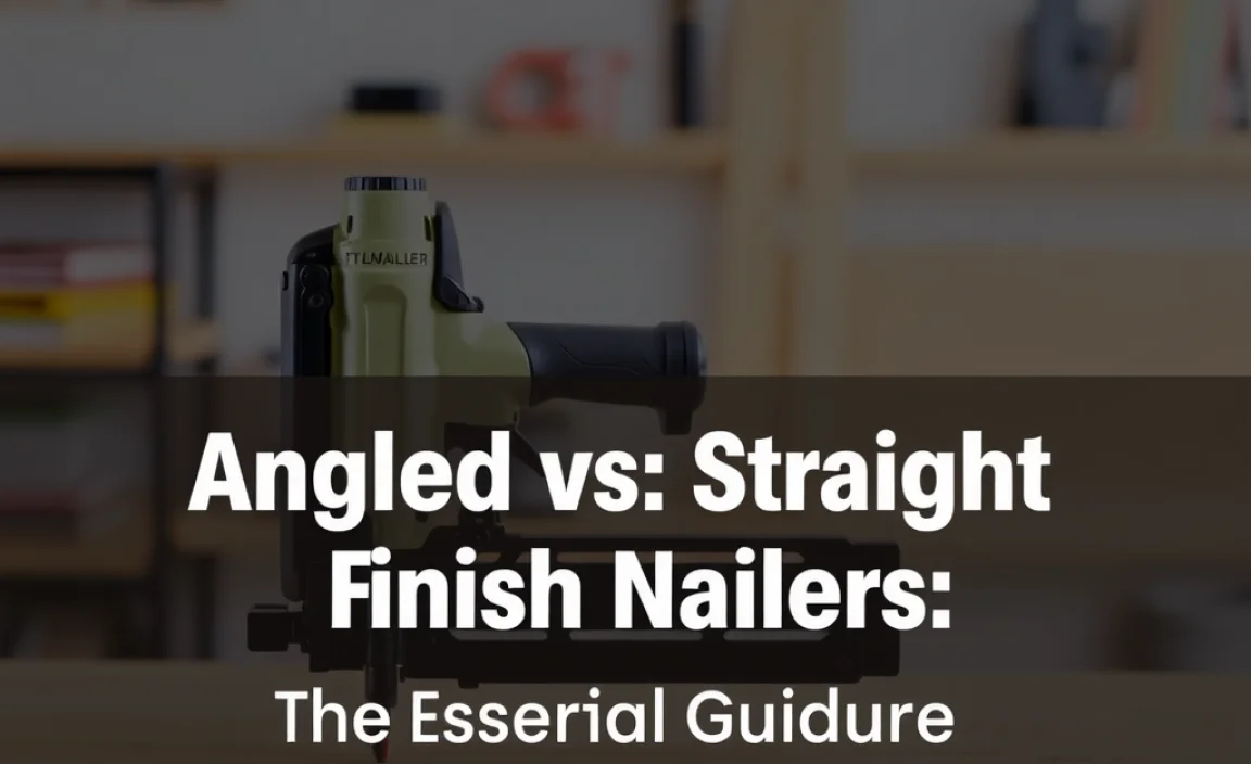 Angled vs Straight Finish Nailers: Essential Guide - Nailer Guy