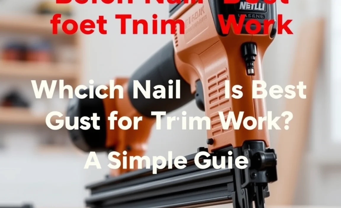 Which Nail Gun Is Best for Trim Work: Essential Guide - Nailer Guy
