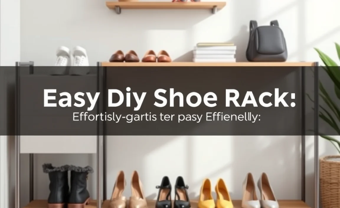 Easy Diy Shoe Rack: Effortlessly Organize Your Space! - Nailer Guy