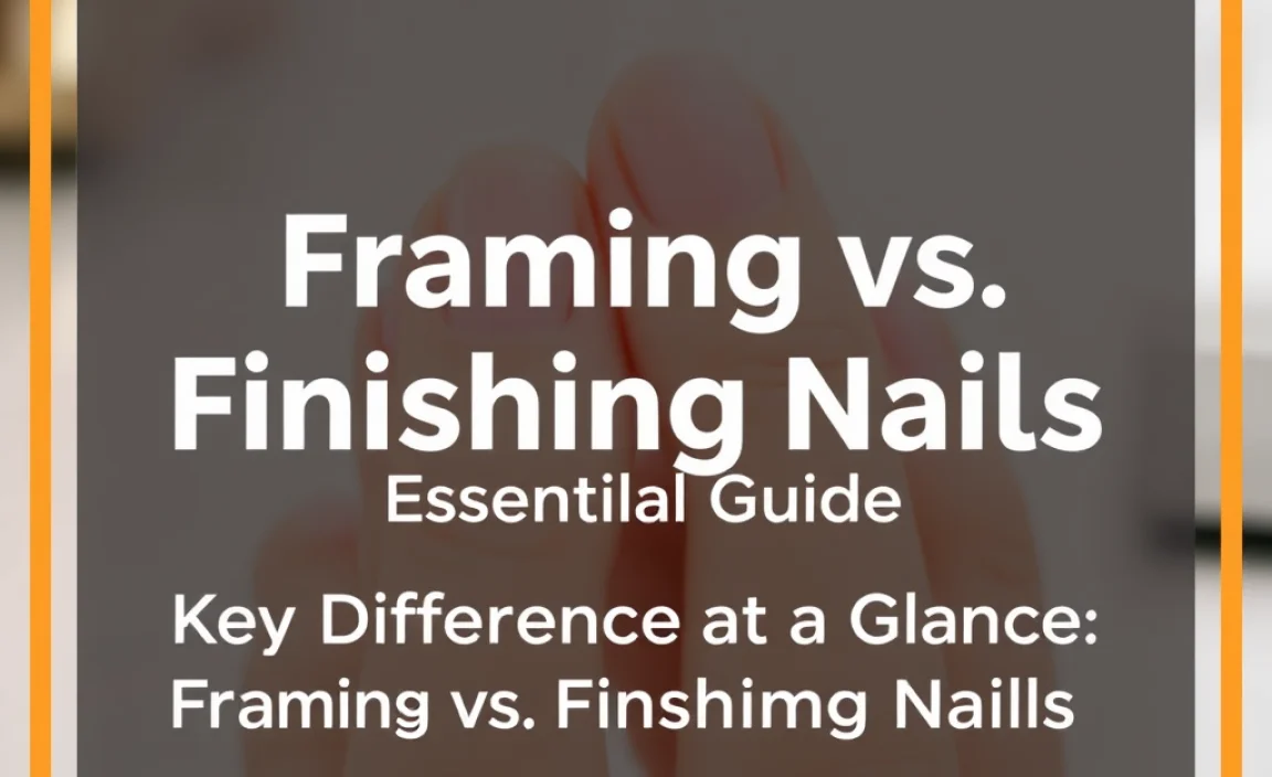 Framing vs Finishing Nails: Essential Guide - Nailer Guy