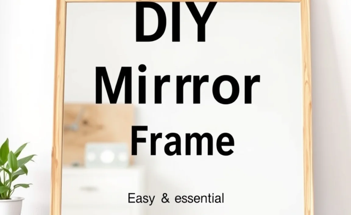 DIY Wooden Mirror Leaning Frame: Easy & Essential - Nailer Guy