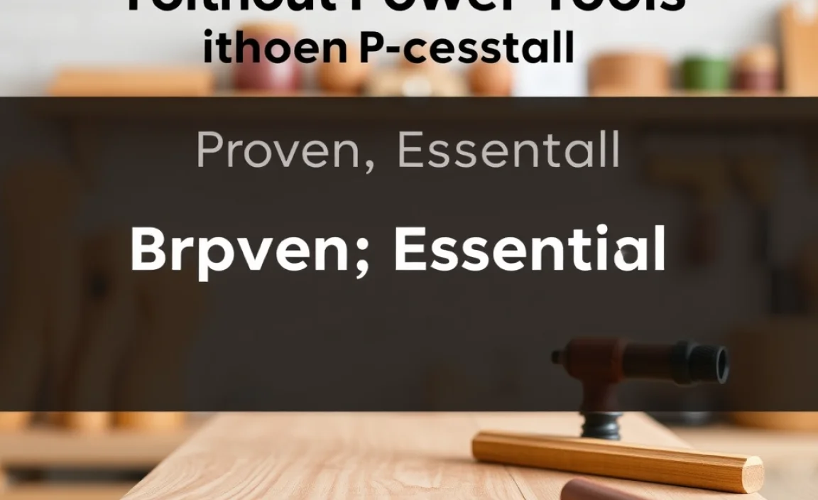 Simple Woodworking Projects Without Power Tools: Proven, Essential ...