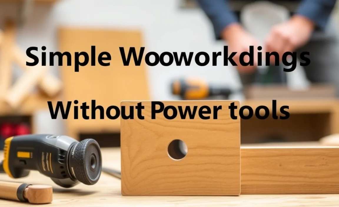 Simple Woodworking Projects Without Power Tools: Proven, Essential ...