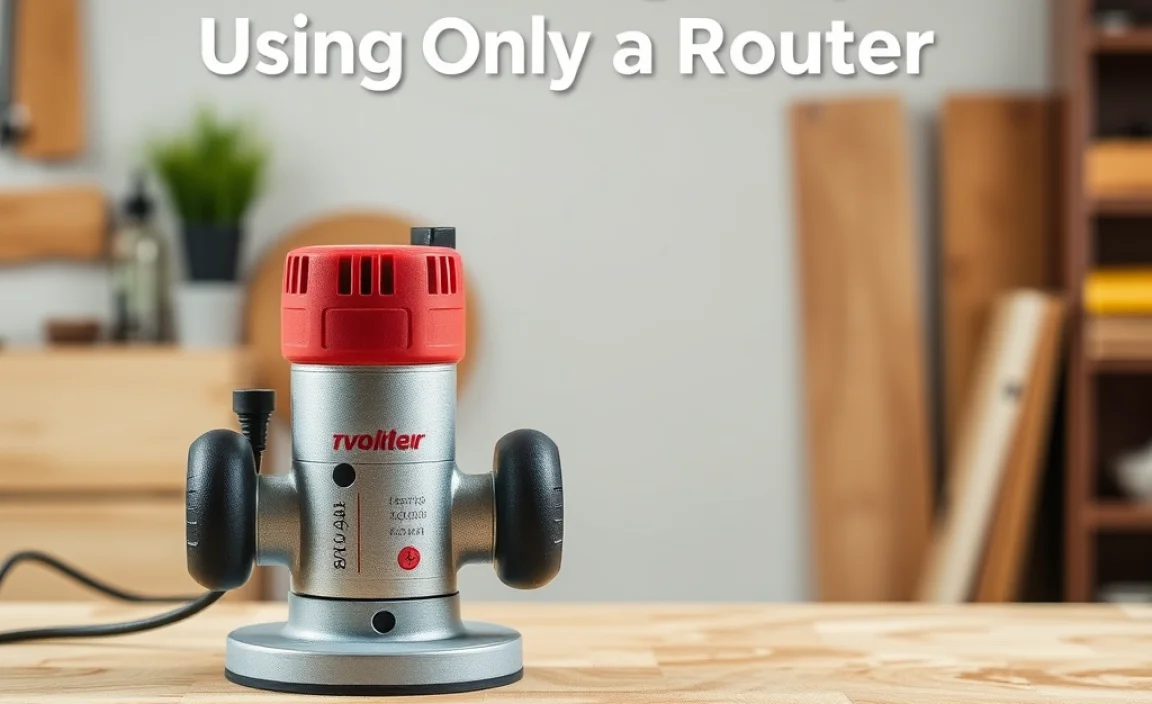 Woodworking Projects Using Only a Router: Genius Essentials - Nailer Guy