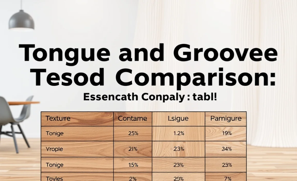 Tongue and Groove Wood Texture Comparison: Essential Insights - Nailer Guy