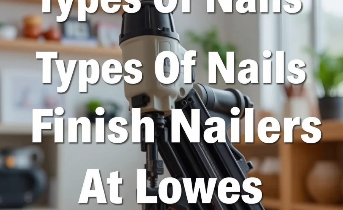 Types Of Nails For Finish Nailers At Lowes: A Quick Guide - Nailer Guy