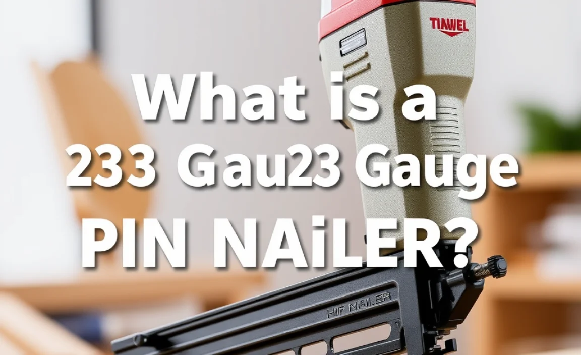 What is a 23 Gauge Pin Nailer: Essential Guide - Nailer Guy