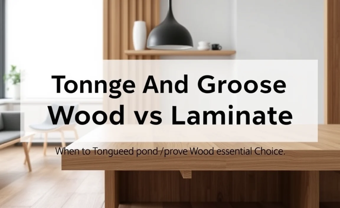 Tongue And Groove Wood Vs Laminate: Essential Choice - Nailer Guy