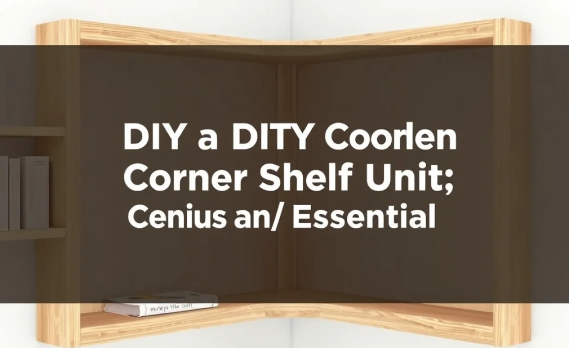 DIY Wooden Corner Shelf Unit: Genius, Essential - Nailer Guy