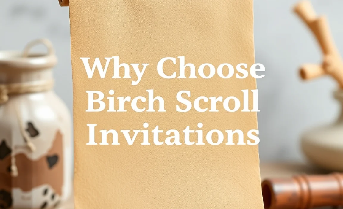 Birch Bark Scroll Invitations: Essential Stunning Designs - Nailer Guy